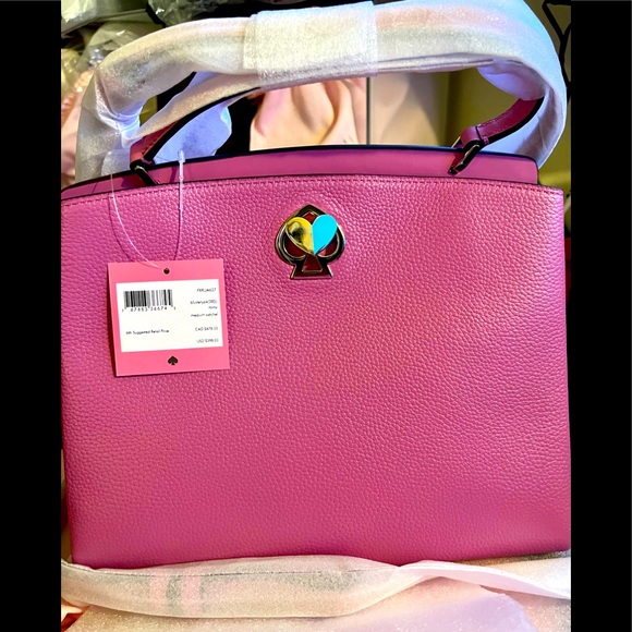 kate spade | Bags | Nwt Kate Spade Blustery Pink Romy Medium Satchel ...